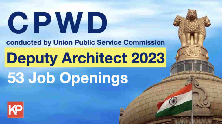 Vacancy for Deputy Architect at Central Public Works Department ...